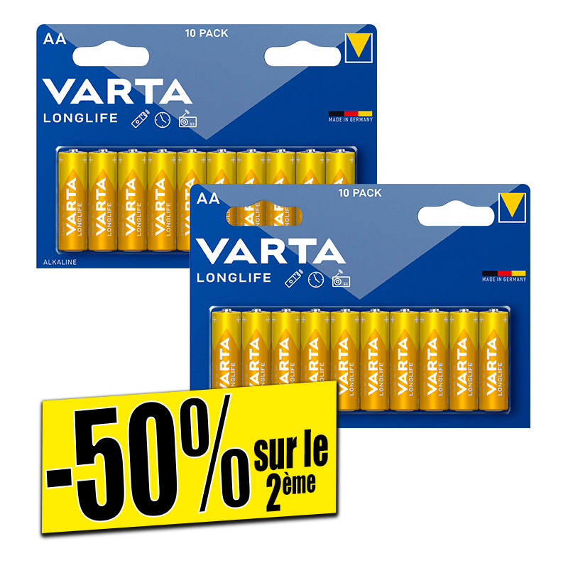 Discount alimentaire - NORMA | 10 piles longlife AA | Vos marques ...